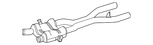 2012-2019 Mercedes-Benz Muffler 166-490-13-15-64 | MB Parts Center