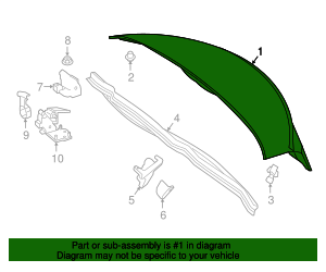 205-750-10-75 - Trunk Lid 2017-2023 Mercedes-Benz | Mercedes-Benz USA Parts