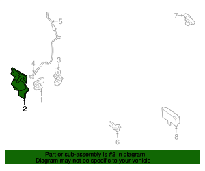 Genuine OEM Ford Part - Front Bracket GL3Z-19H421-A | Genuine OEM Ford ...