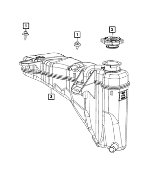 2015-2023 Mopar Coolant Recovery Bottle 68237637AB | Mopar eStore