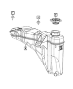 2015-2023 Mopar Coolant Recovery Bottle 68237637AB | Mopar eStore