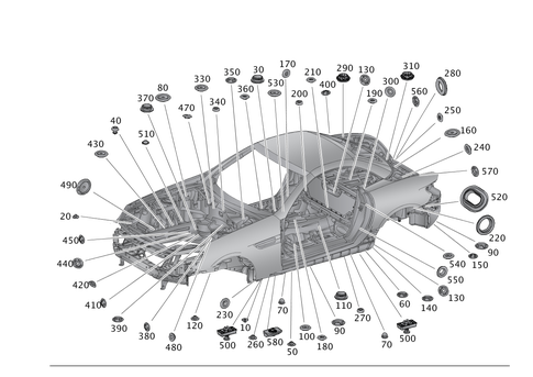 Expansion Plugs, Grommets for 2016 Mercedes-Benz SLK350 | Mercedes-Benz ...
