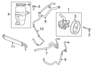 2011-2015 Mopar Return Hose 5154407AG | TascaParts.com