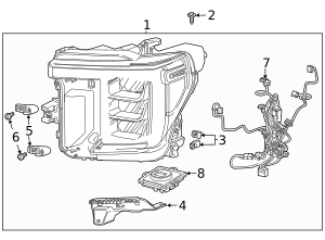 2020-2023 GMC Front Passenger Side Bumper Fascia Headlamp Opening ...