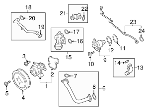 2017-2022 Porsche Radiator Coolant Hose Adapter PAC-121-137-B | Porsche ...