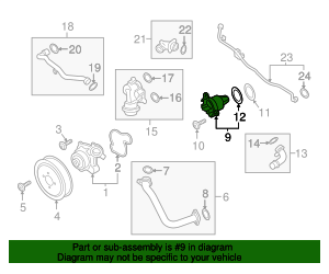 2017-2022 Porsche Thermostat Unit PAB-121-115-B | Porsche Marin