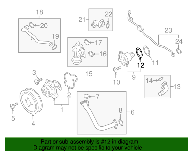 Genuine Porsche 9A7-008-508-00 |Thermostat Unit O-Ring | FREE Shipping ...