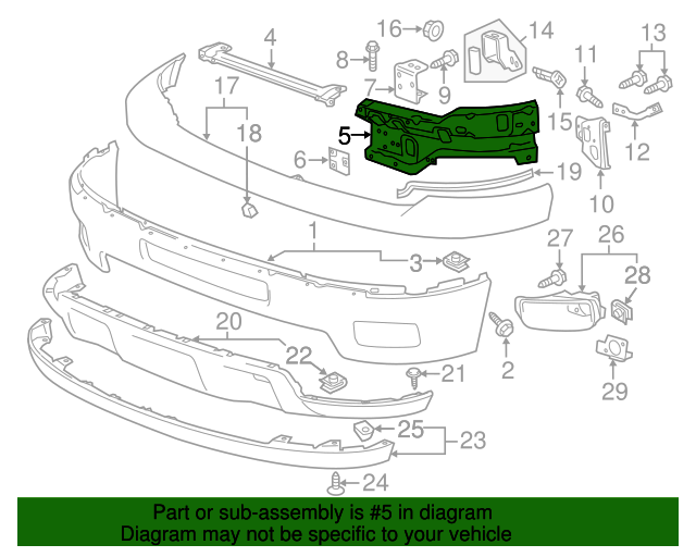 2011-2014 GM Front Passenger Side Bumper Impact Bar Outer Bracket ...