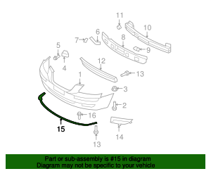 2006-2008 Hyundai Sonata Lower Deflector 86590-3K000 | OEM Parts Online