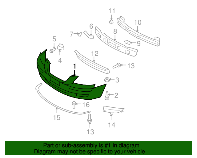 2006-2008 Hyundai Sonata Bumper Cover 86511-3K000 | OEM Parts Online