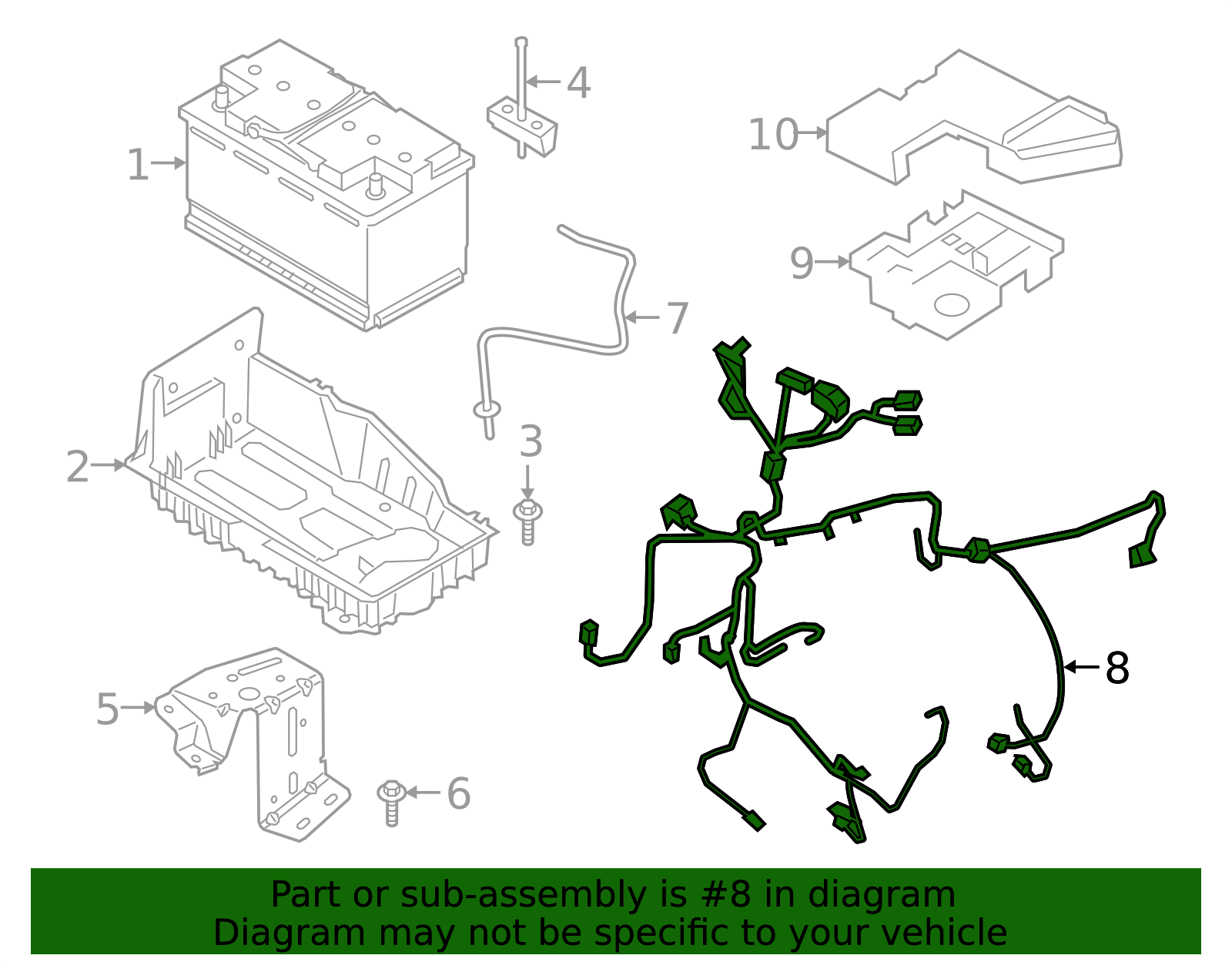 WC-97685 - Motorcraft™ Battery Cable 2020-2021 Ford | Ford Parts Direct