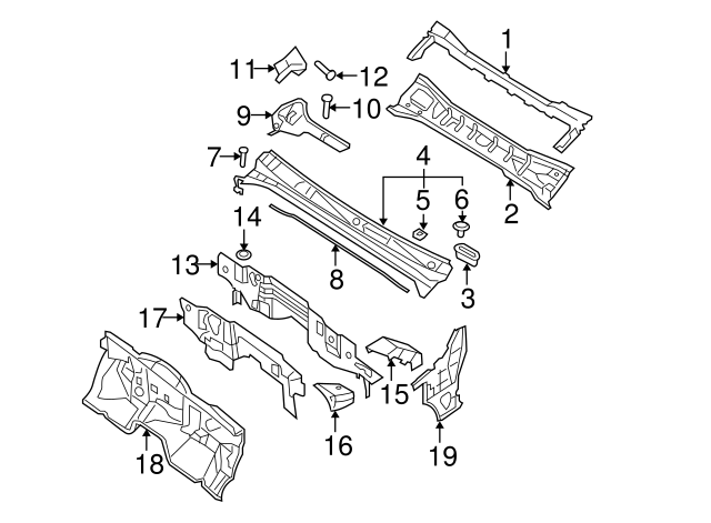 2005-2019 Nissan Frontier Foot Rest 67840-ZS00A | QuirkParts