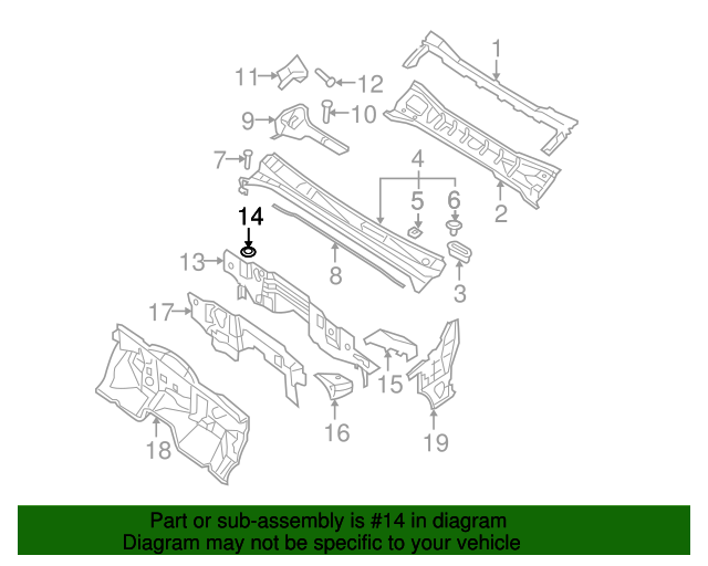 1986-2021 Nissan Lower Dash Panel Plug 74816-AL500 | OEM Parts Online