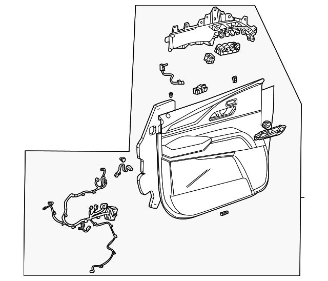2021-2022 Cadillac Door Trim Panel 84929196 | GMPartsDirect.com