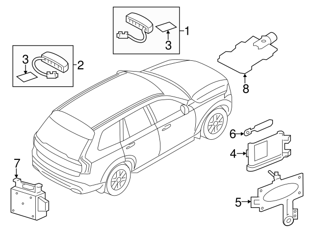 31409067 - Mobile Phone Antenna - 2016-2021 Volvo | Volvo OEM Parts Direct