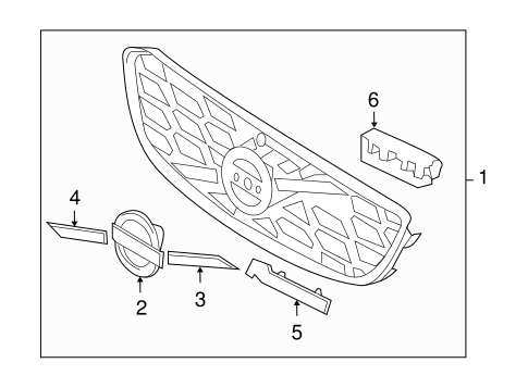 Grille & Components for 2012 Volvo C30 | OEM Parts Online
