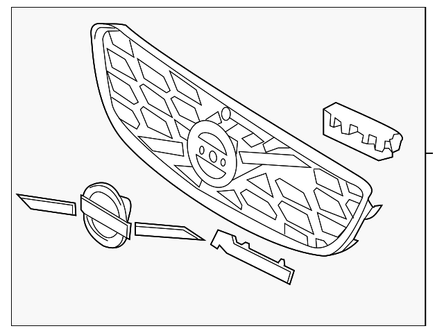 2010-2013 Volvo C30 Grille 31290845 | TascaParts.com
