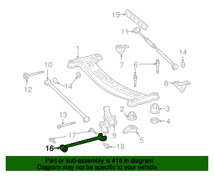 1992-2001 Lexus ES300 Strut Rod 48780-33010 | OEM Parts Online