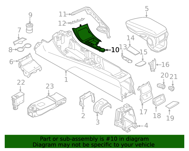 51169490005 - 2018-2023 BMW Center Bezel (51-16-9-490-005) | BMW of ...