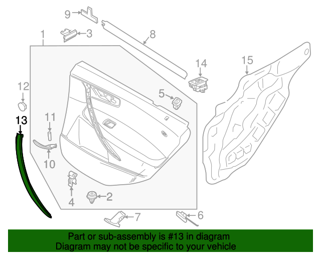 51413403853 - 2004-2006 BMW X3 Pull Handle (51-41-3-403-853) | BMW of ...