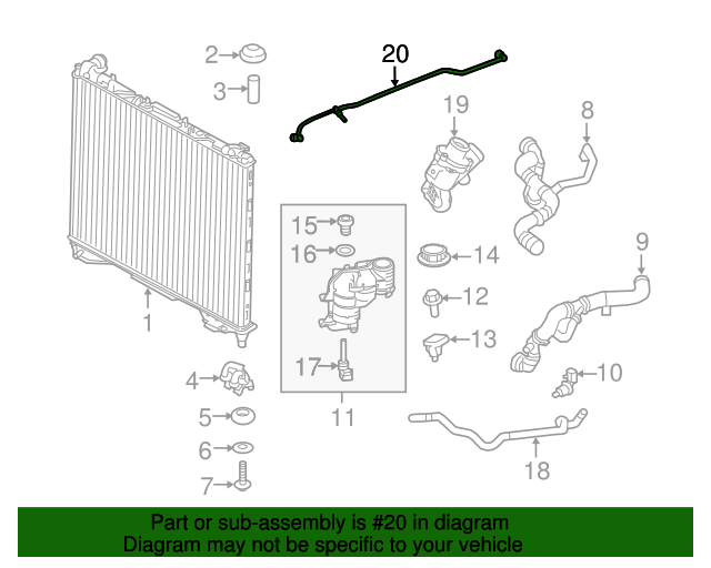 Genuine OEM Vent Hose Part# LR077702 Fits 2016-2021 Land Rover: Up To ...