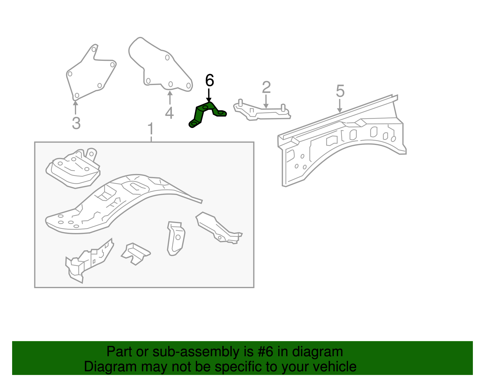 53835-04010 - Upper Rail Brace - 2016-2023 Toyota Tacoma | OEM Genuine ...