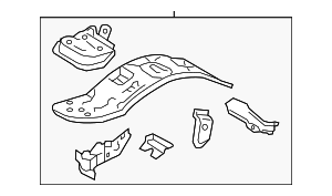 2016-2023 Toyota Tacoma Apron Assembly 53707-04901 | Toyota Parts Center