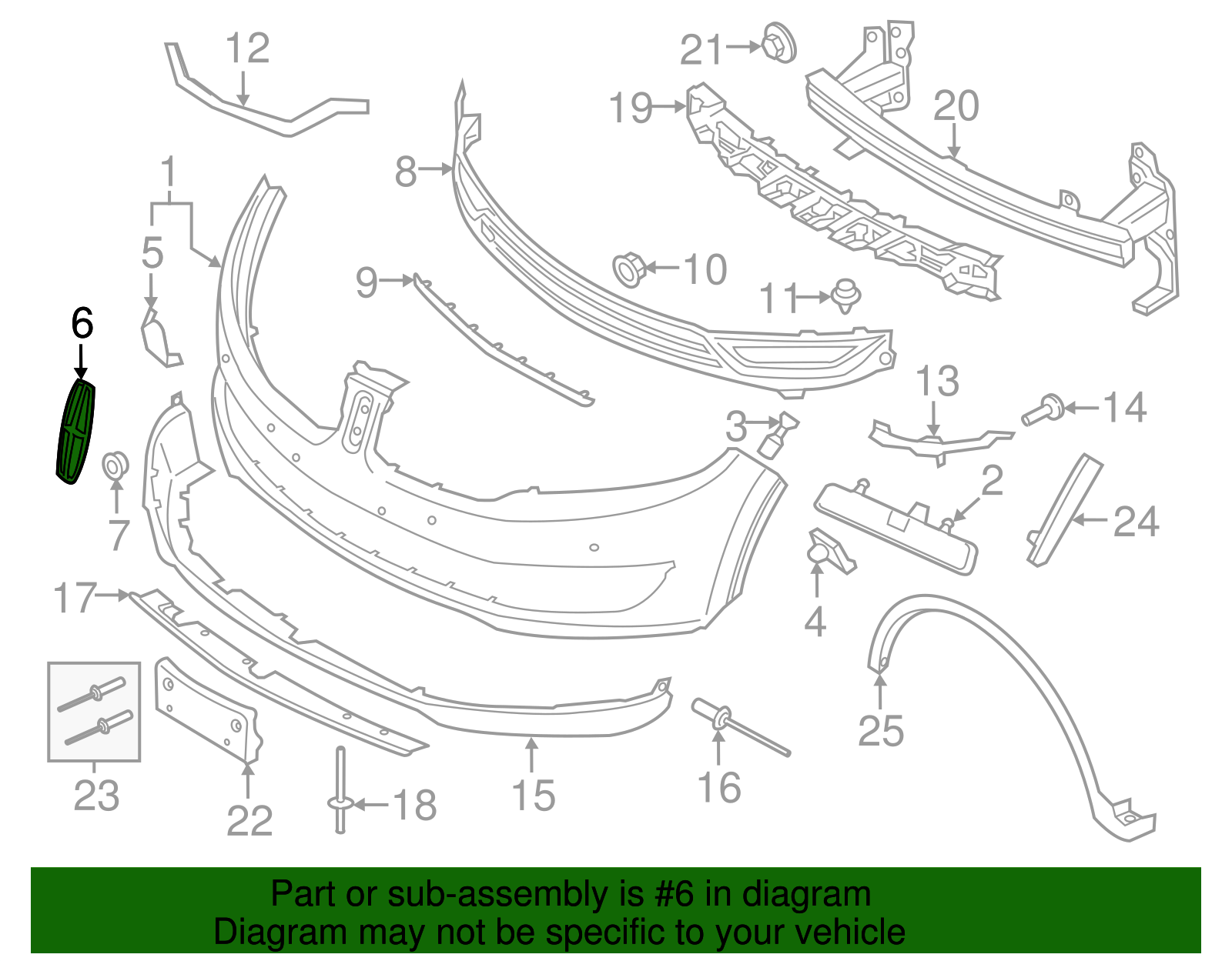 2016-2018 Lincoln MKX Ornament FA1Z-5842528-G | OEM Parts Online