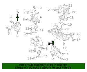N-912-467-01 - Motor Mount Mount Bolt 2017-2023 Audi | Audi OEM Parts