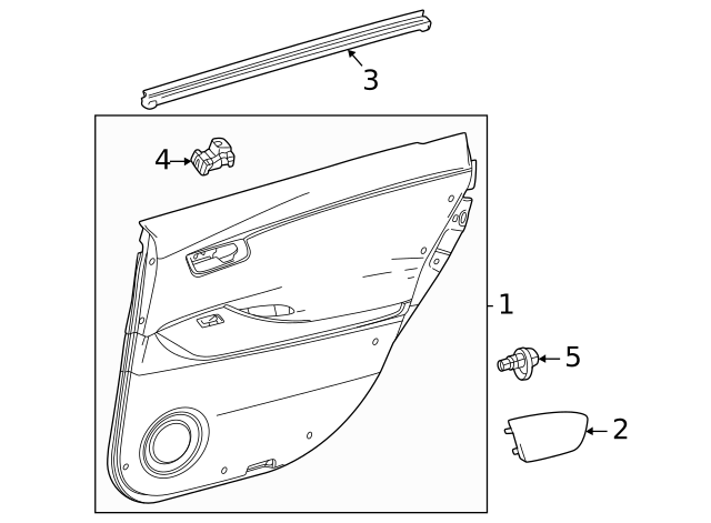 68173-62010 - Door Window Belt Weatherstrip - 2016-2020 Toyota Mirai ...