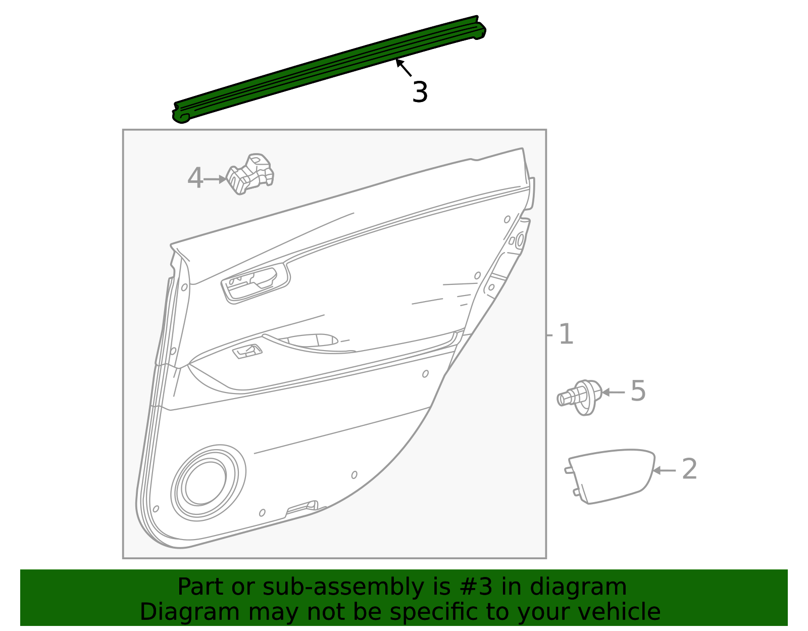 68173-62010 - Belt Weather-Strip - 2016-2020 Toyota Mirai | OEM Genuine ...