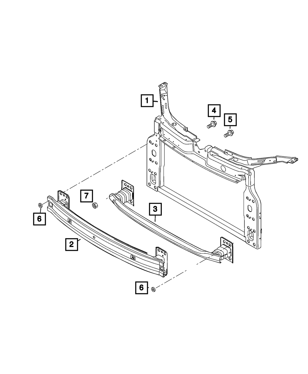 2024 Fiat 500E Radiator Closure Panel 68656381AA | Mopar eStore
