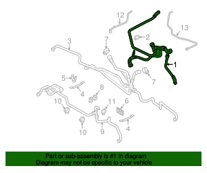 2012-2019 BMW Reservoir Hose 17-12-2-284-289 | OEM Parts Online