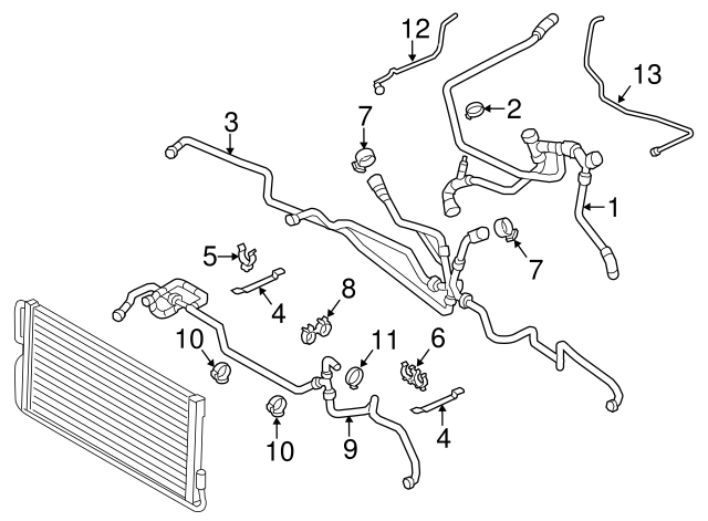 2012-2019 BMW Reservoir Hose 17-12-2-284-289 | OEM Parts Online