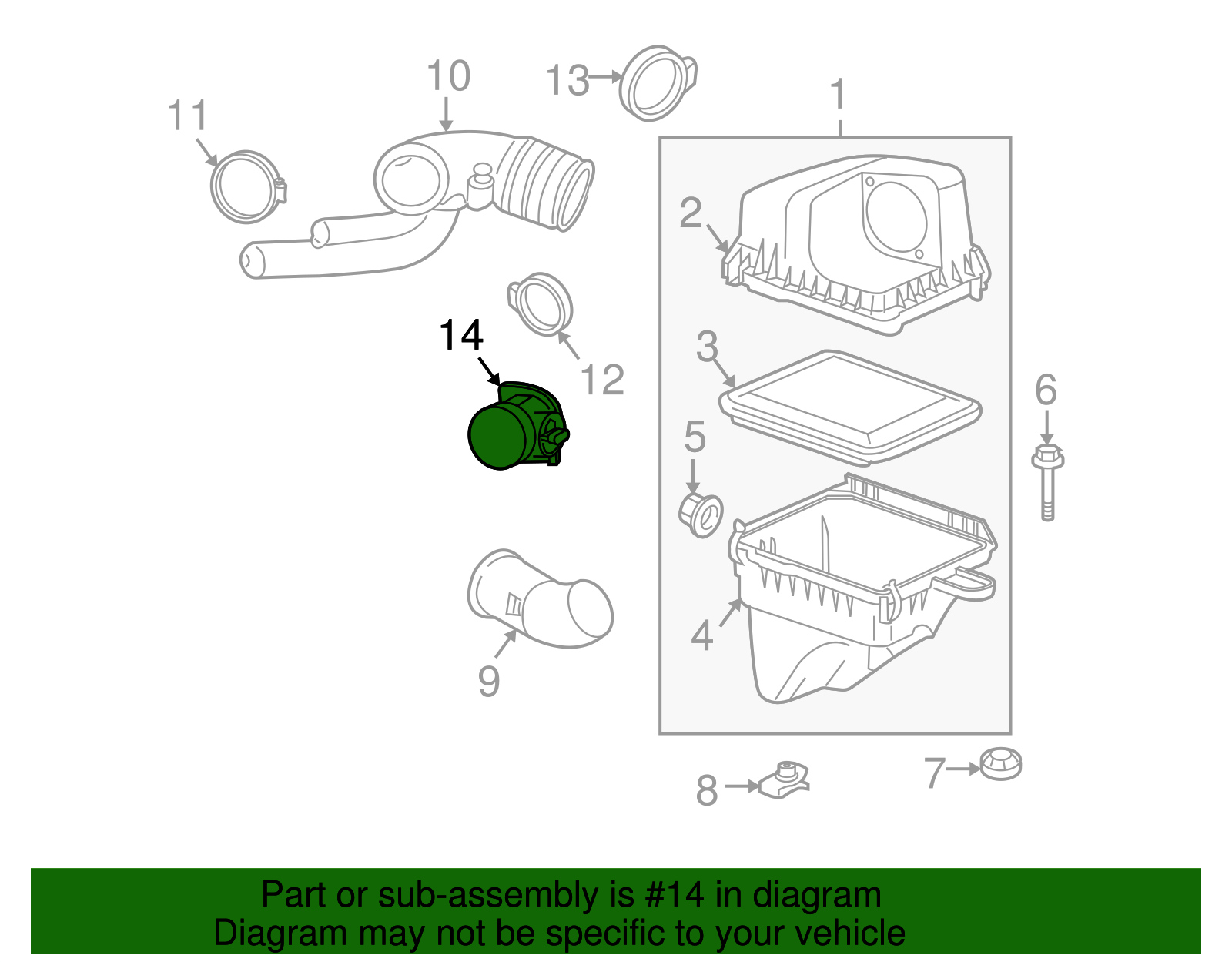 2007-2009 GM Mass Airflow Sensor 19355501 GM | GMPartsDirect.com