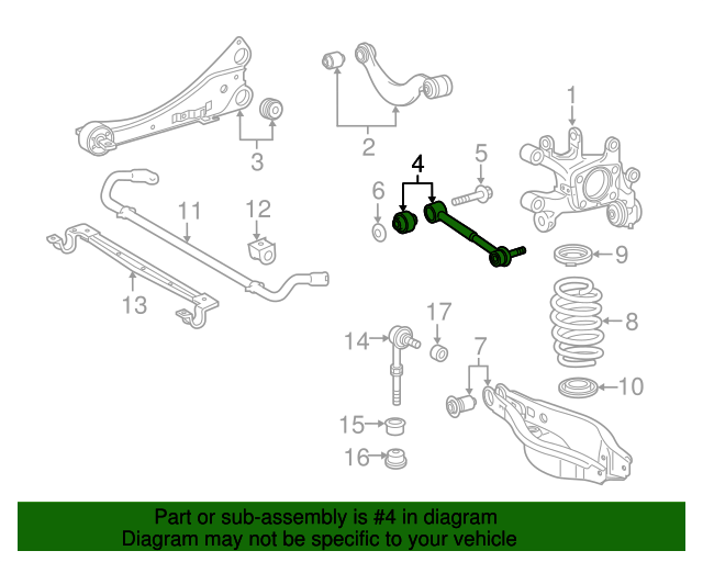 48710-72010 - Track Bar 2011-2018 Toyota | Ourisman Toyota Parts