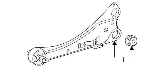 2011-2018 Toyota Trailing Arm 48760-12010 | Toyota Parts Center
