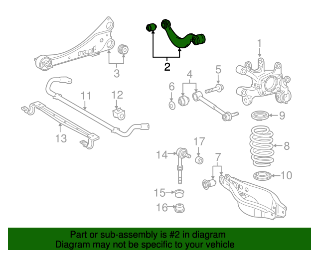 2011-2018 Toyota Upper Control Arm 48770-12010 | OEM Parts Online