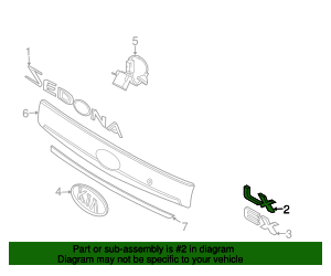 2006-2014 Kia Sedona Nameplate 86315 4D000 | OEM Parts Online