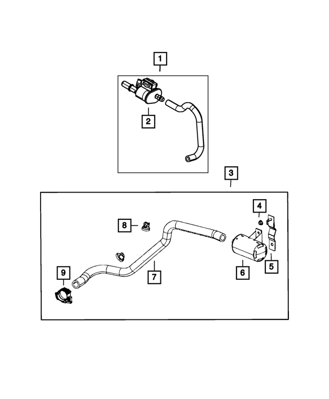 2014-2021 Ram Fuel Vapor Hose 68233349AA | My Mopar Parts