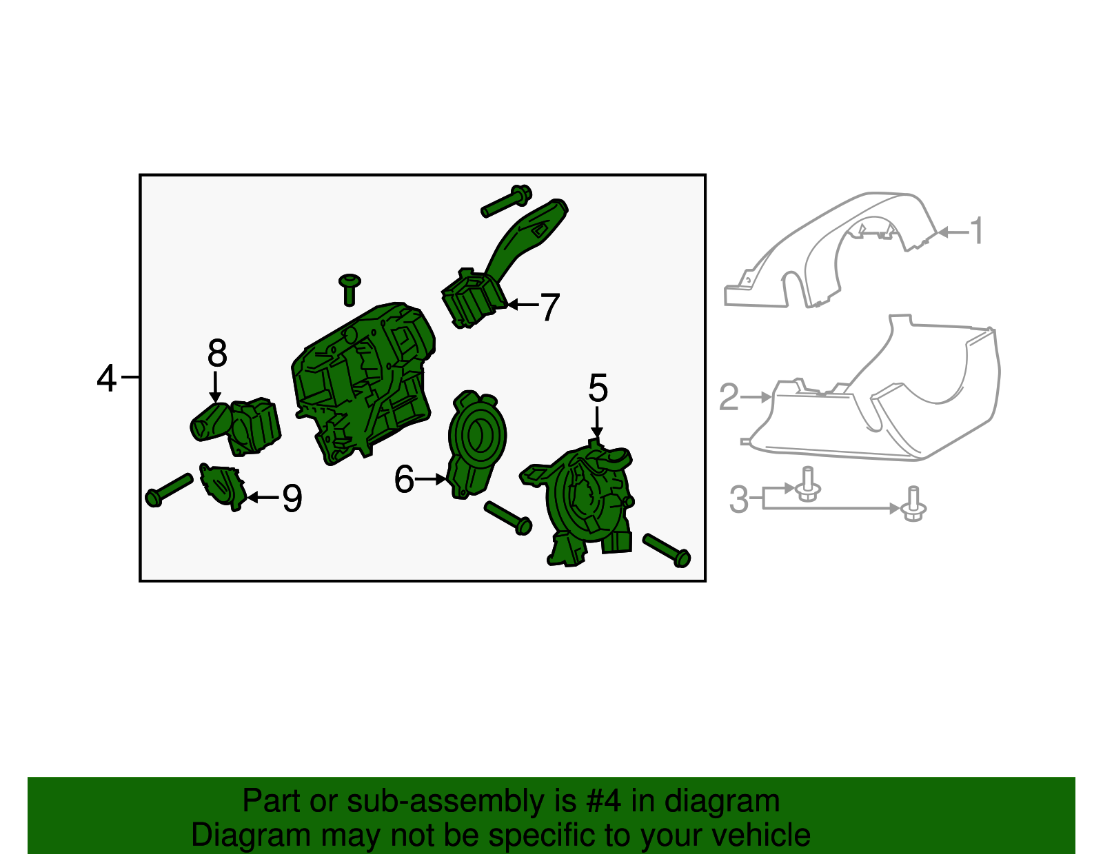 EJ7Z-3F791-FB - High-Quality Column Housing for 2015-2016 Lincoln MKC ...