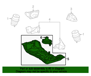 2008-2011 Lexus GS450h Cross-Member 12380-31041 | OEM Parts Online