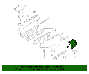 2007-2012 Audi Exhaust Heat Shield 079-253-037-B | Audi USA Parts