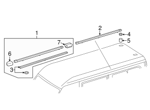 906-850-02-68 - Rear Rail 2010-2018 Mercedes-Benz | Mercedes-Benz USA Parts