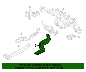 97370-D5000 - Rear Duct - 2016-2020 Kia Optima | Kia Auto Parts
