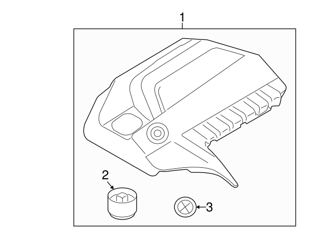11127614291 - 2012-2016 BMW Engine Cover (11-12-7-614-291) | BMW of ...
