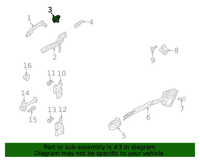 2020-2023 Mazda CX-30 Handle Cover DGH9-73-415A | RealMazdaParts.com