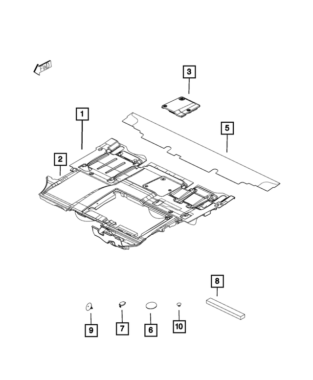 2018-2020 Ram Front Floor Carpet 6KE45LDUAC | Mopar eStore