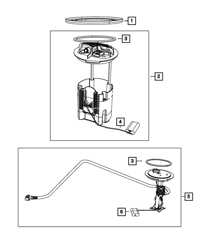 2021-2023 Jeep Fuel Pump/Level Unit Module Kit 68541368AC | Mopar Estores