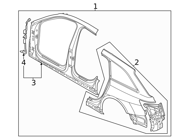 Audi OEM Uniside Assembly Part# 4K9-810-075 | OEM Vehicle Parts